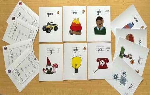 Alphabet Drill Pack (pictures) Levels 9-12 Cards | Great Word House™